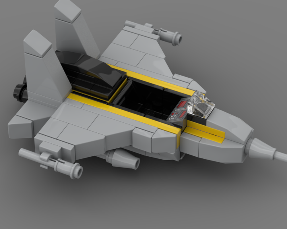 LEGO MOC Fighter Jet Microfighter by Awesomelaturn | Rebrickable ...