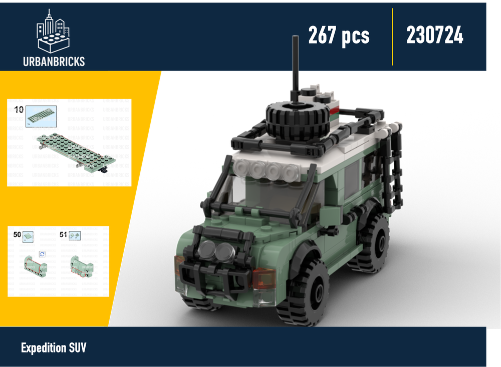 LEGO MOC-230724 Expedition SUV by UrbanBricks | Rebrickable - Build ...
