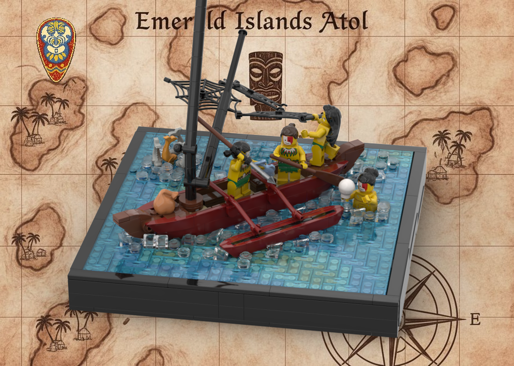 LEGO MOC 🏝️ PEARL DIVERS - Traditional Outrigger Fishing Scene | 4 ...