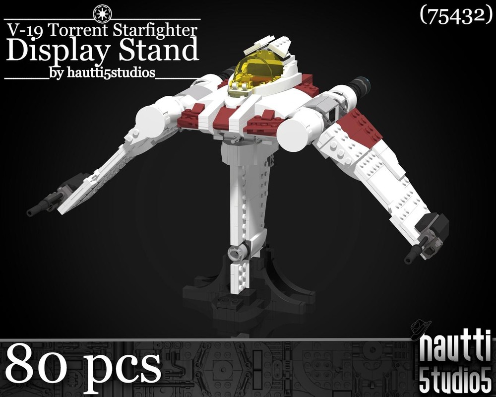 LEGO MOC-230816 V-19 Torrent Starfighter Display Stand (75432) by ...
