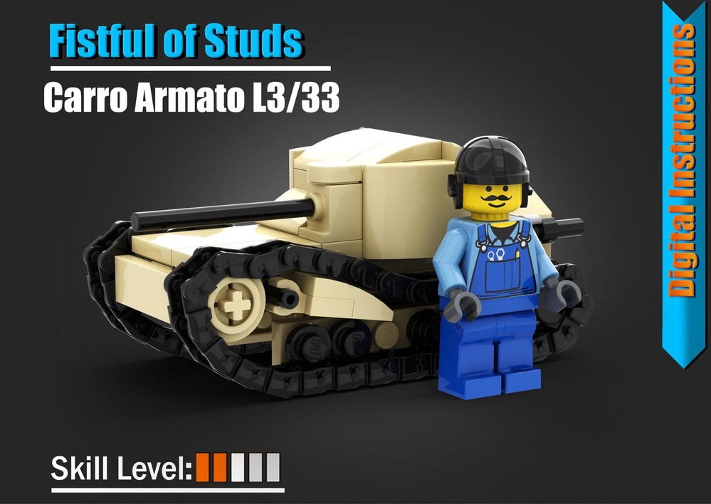 LEGO MOC Carro Armato L3/33 Tankette by FistfulofStuds | Rebrickable ...