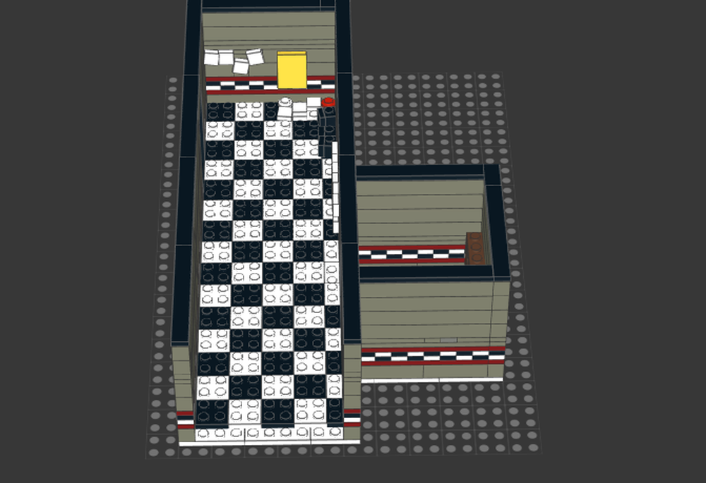 LEGO MOC-230881 fnaf 1 left hall by yagu | Rebrickable - Build with LEGO