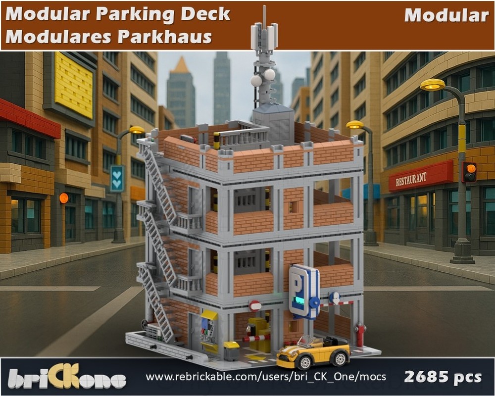 LEGO MOC Modular Parking Deck - Modulares Parkhaus by bri_CK_One ...