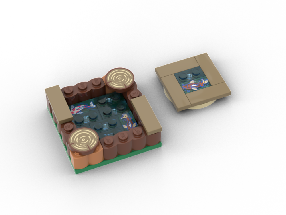 LEGO MOC Koi ponds by Palevin | Rebrickable - Build with LEGO