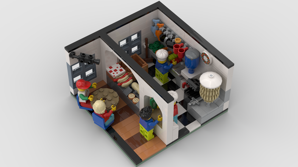 LEGO MOC-230929 Diner by kovchenkovskiy | Rebrickable - Build with LEGO