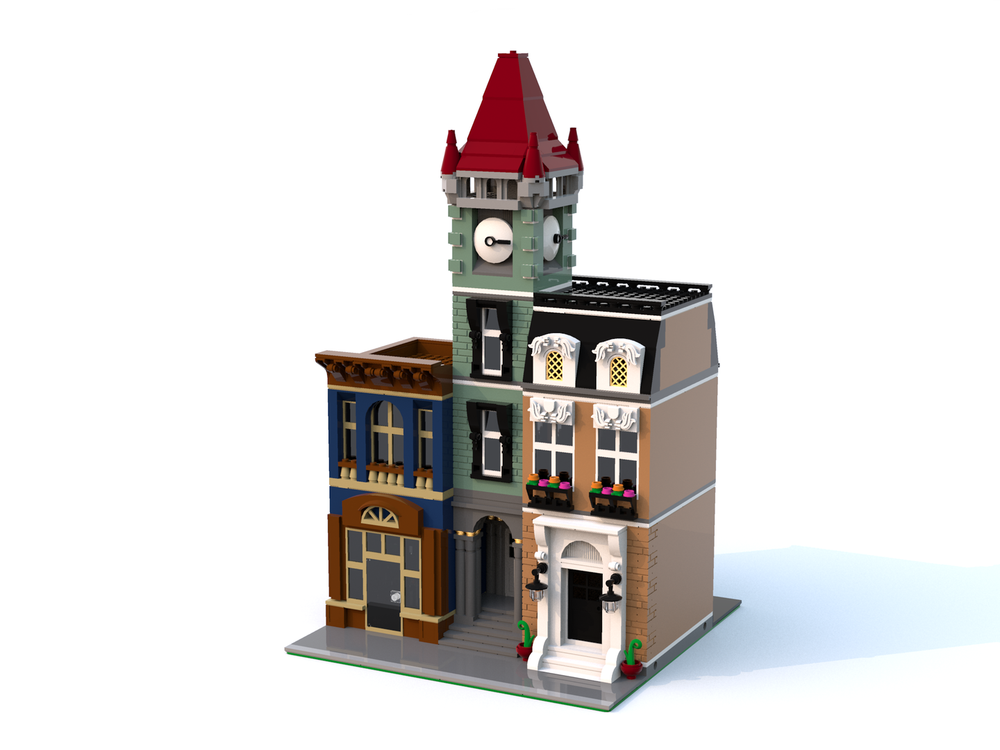 LEGO MOC Clock Tower by JAMusic | Rebrickable - Build with LEGO