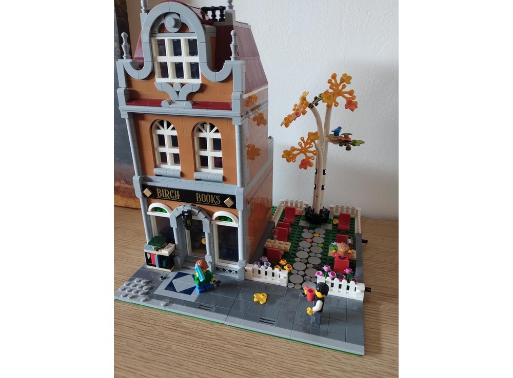 LEGO MOC-231007 Birch Books Seating 10270 add-on by wolfmanone ...