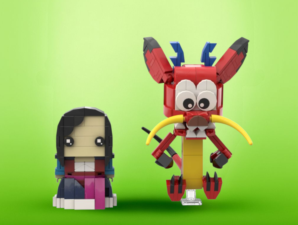 LEGO MOC Mulan et Mushu by Legofrench | Rebrickable - Build with LEGO