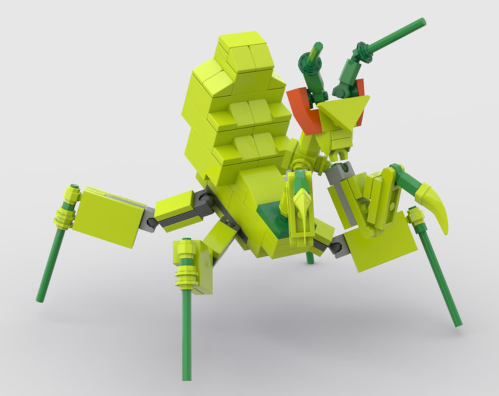 LEGO MOC-231026 (G2) - The Praying Mantis Nymph by grounded4bricks ...
