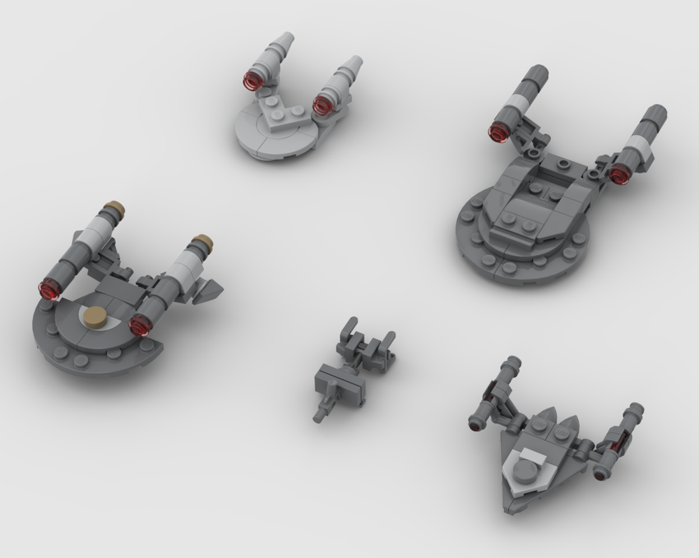 LEGO MOC Star Trek Mini Model Pack: Enterprise NX-01, USS Franklin, NX ...