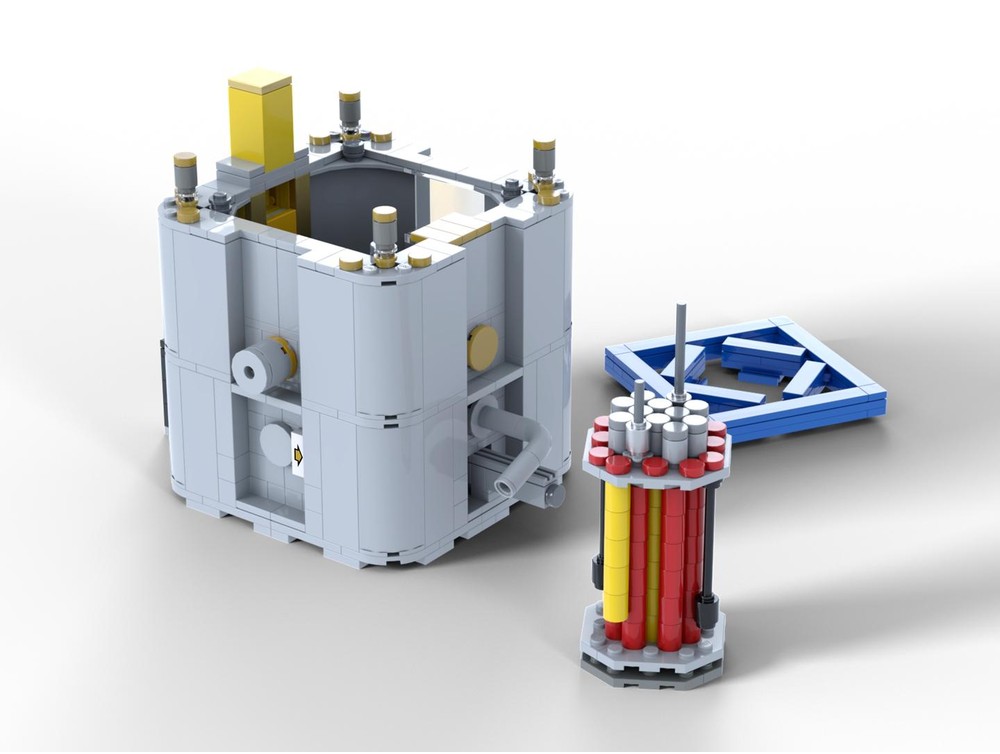 LEGO MOC Nuclear Reactor CROCUS – Reactor Model (Control Room Available ...