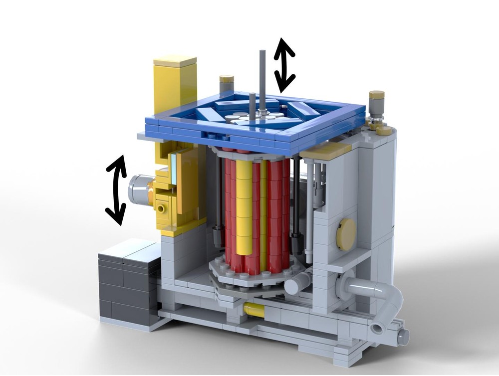 LEGO MOC Nuclear Reactor CROCUS – Reactor Model (Control Room Available ...