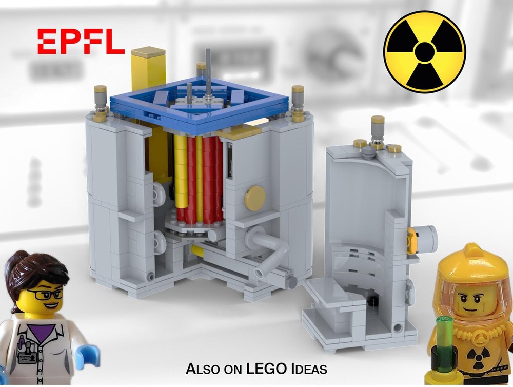 LEGO MOC Nuclear Reactor CROCUS – Reactor Model (Control Room Available Separately) by VilGoupil ...