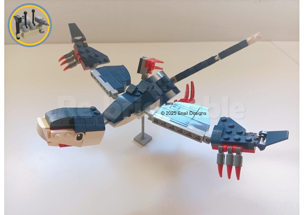 LEGO MOC Sea dragon by Snail Designs | Rebrickable - Build with LEGO