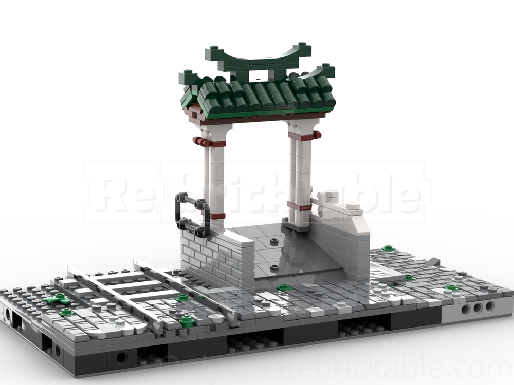 LEGO MOC modular trainstation ramp right by Azorion | Rebrickable ...