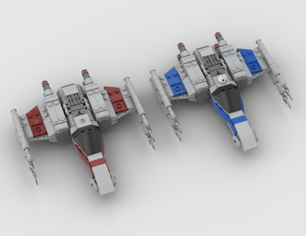 LEGO MOC-231131 Resistance T-70 (Blue and Red markings) (SWOV) by ...