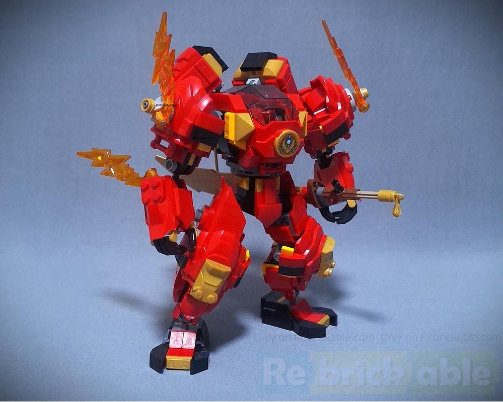 LEGO MOC-231141 Kai's Upgraded Elemental Fire Mech v1.5 by Mechalaro ...