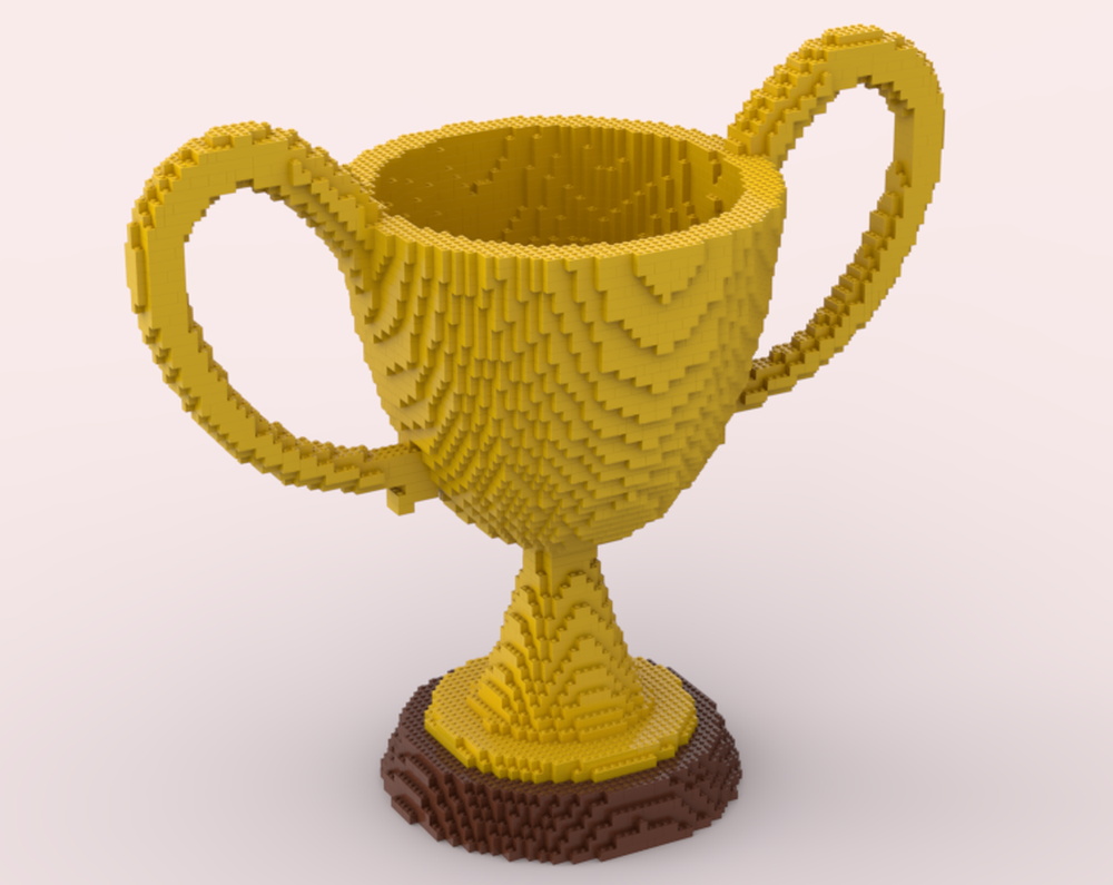 LEGO MOC sculpture trophy (big) by blackmaster | Rebrickable - Build ...