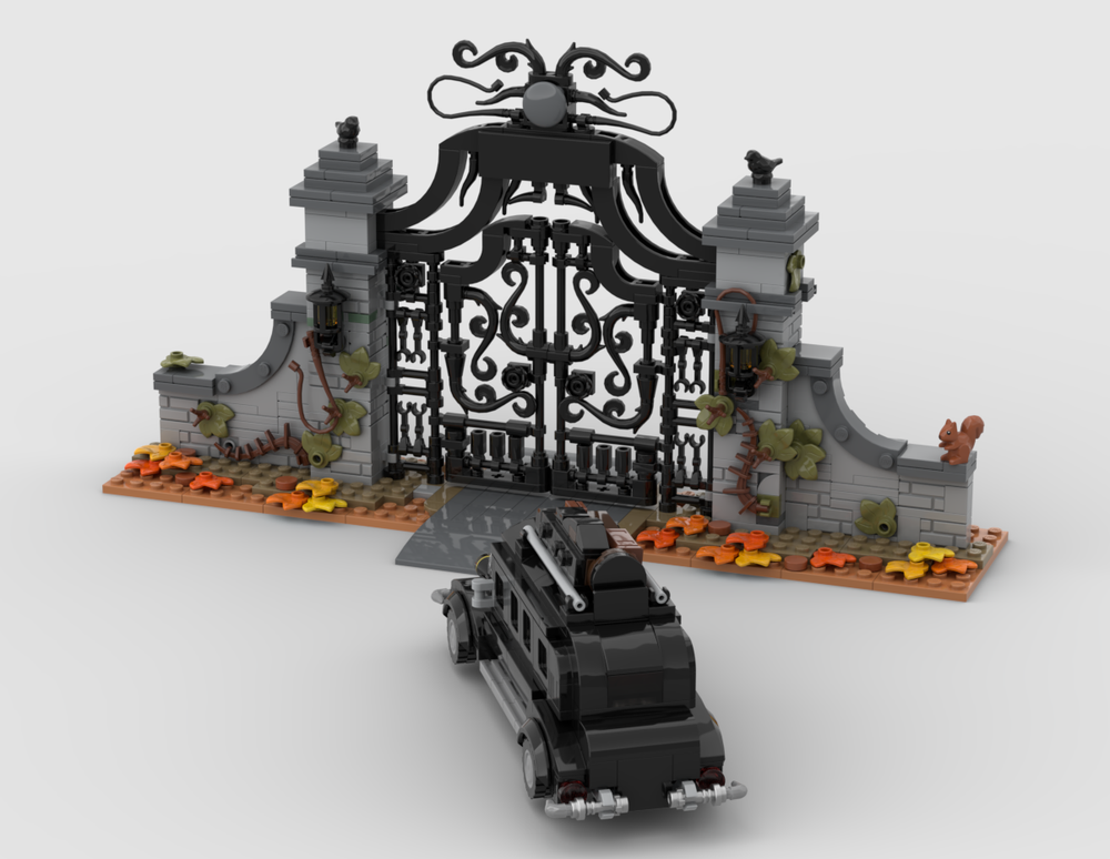 LEGO MOC Wednesday Arrival At Nevermore by Sebeus | Rebrickable - Build ...