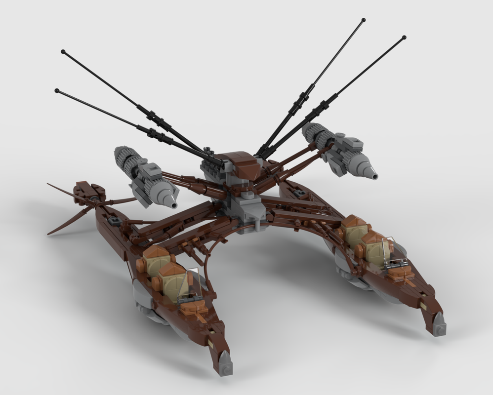 LEGO MOC Wookie Catamaran by PZMakesMocs | Rebrickable - Build with LEGO
