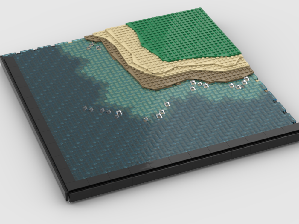 LEGO MOC Inselpanorama Modul A1 by HerzBrick | Rebrickable - Build with ...