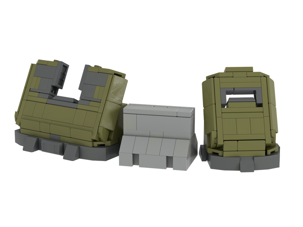 LEGO MOC-231193 Halo Barricades by Axidroid | Rebrickable - Build with LEGO