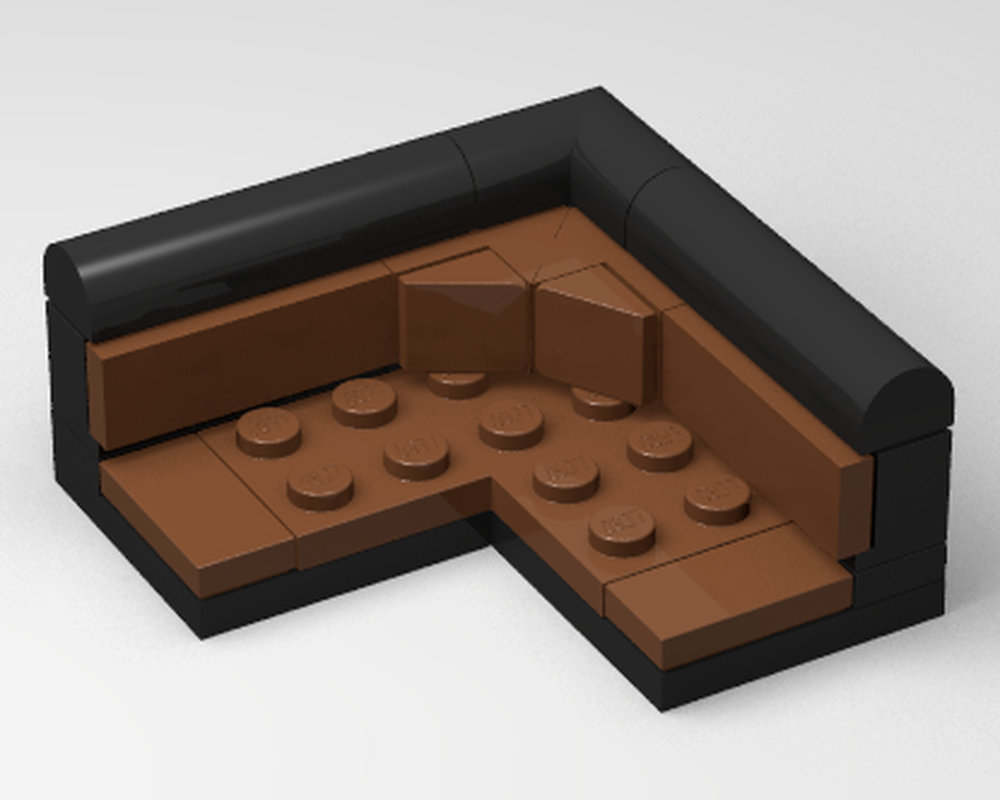 LEGO MOC-231198 Leather corner sofa by FJdude | Rebrickable - Build ...