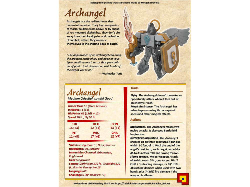 LEGO MOC-231213 Angels and Demons - Fantasy Bestiary by NoParadise ...
