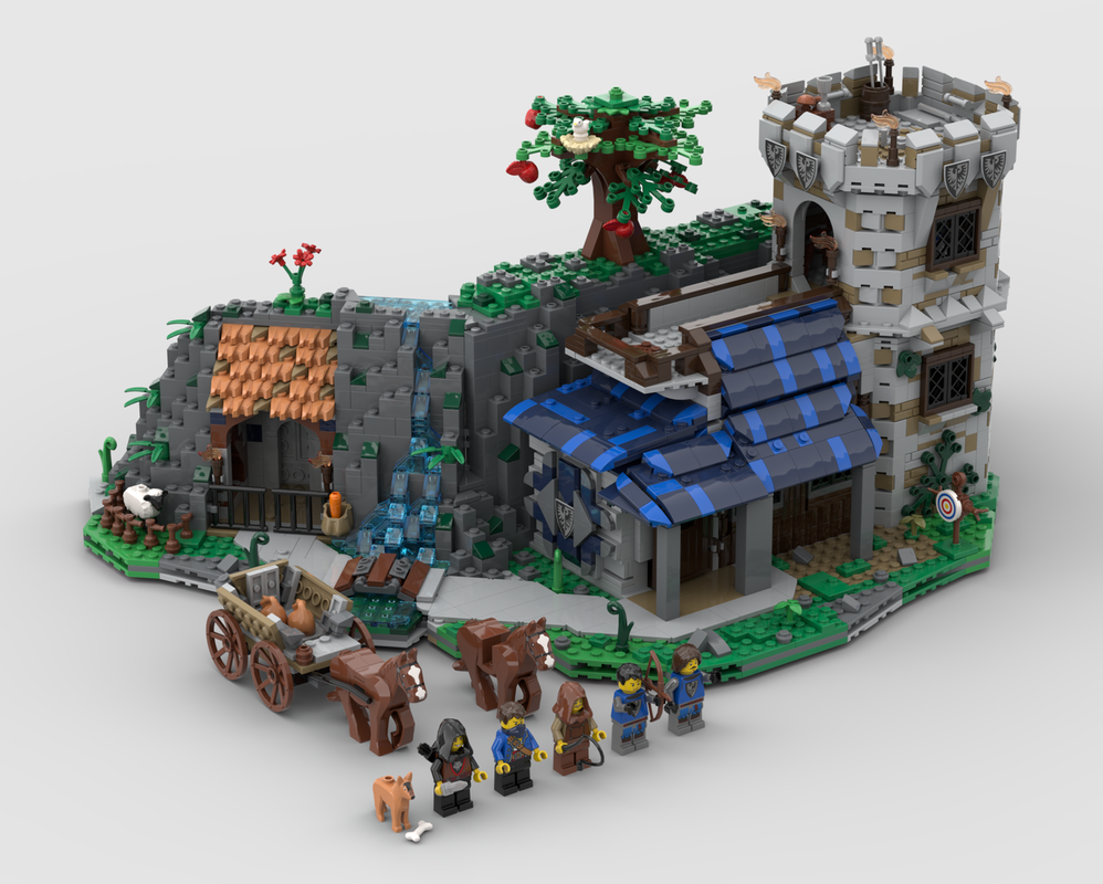 LEGO MOC Rockwell Castel Outpost by dolphinfree | Rebrickable - Build ...