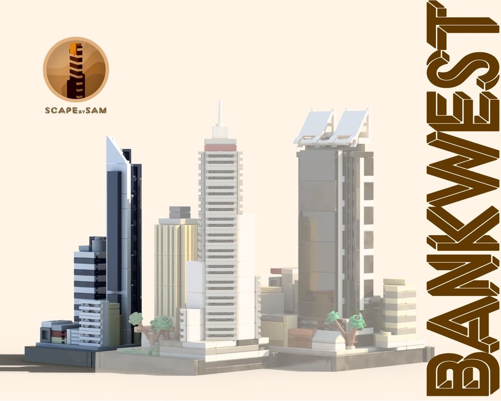 LEGO MOC Bankwest Tower - An Architectural Piece by Scapebysam ...
