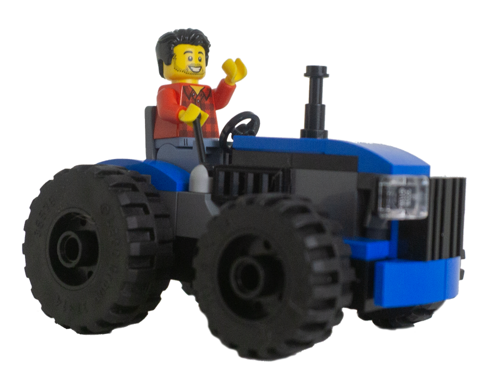 LEGO MOC Jagger's Blue Tractor by PolloLocoMOCs | Rebrickable - Build ...