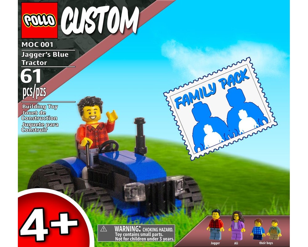 LEGO MOC Jagger's Blue Tractor by PolloLocoMOCs | Rebrickable - Build ...