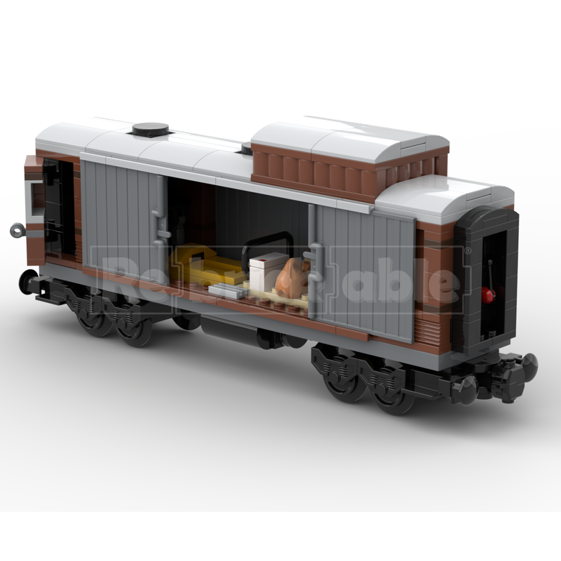 LEGO MOC Postal container wagon (10194 add-on) by Brickvillerv2 ...