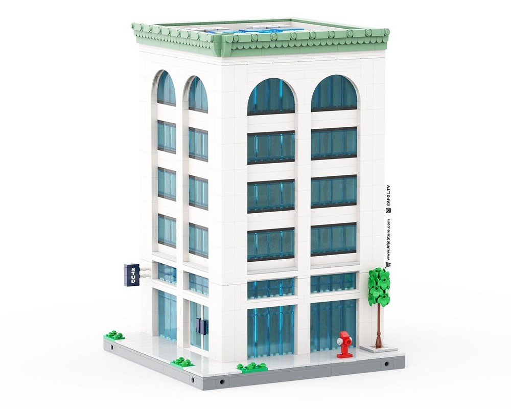 LEGO MOC Corner Clothing Store and Lofts Modular Instructions by AFOL ...