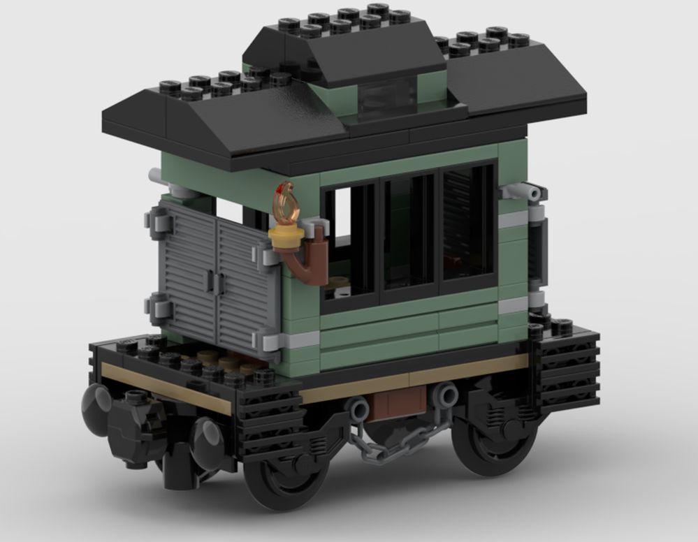 LEGO MOC Haunted Train Caboose by gijoseph25b | Rebrickable - Build ...
