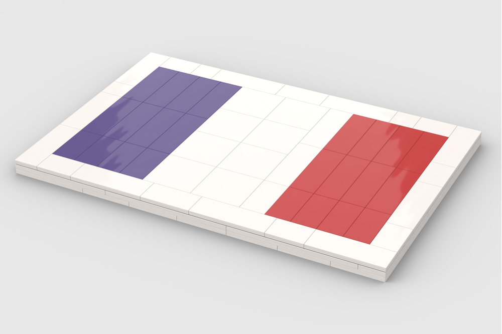 LEGO MOC Flag of France by Lovvy | Rebrickable - Build with LEGO