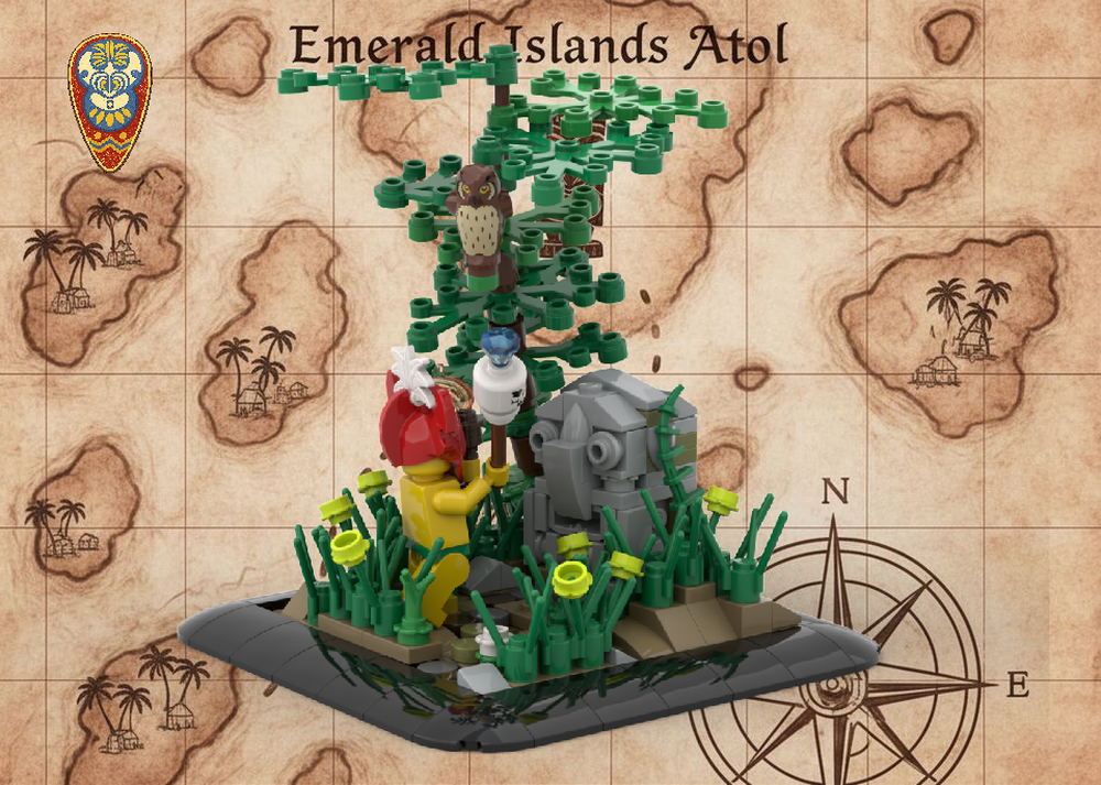LEGO MOC-231360 Pious King Kahuka - A ceremonial scene - Learn terrain ...
