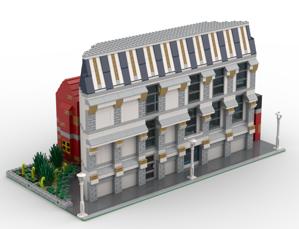 LEGO MOC Big Modular House with multiple Shops & Apartments by ...