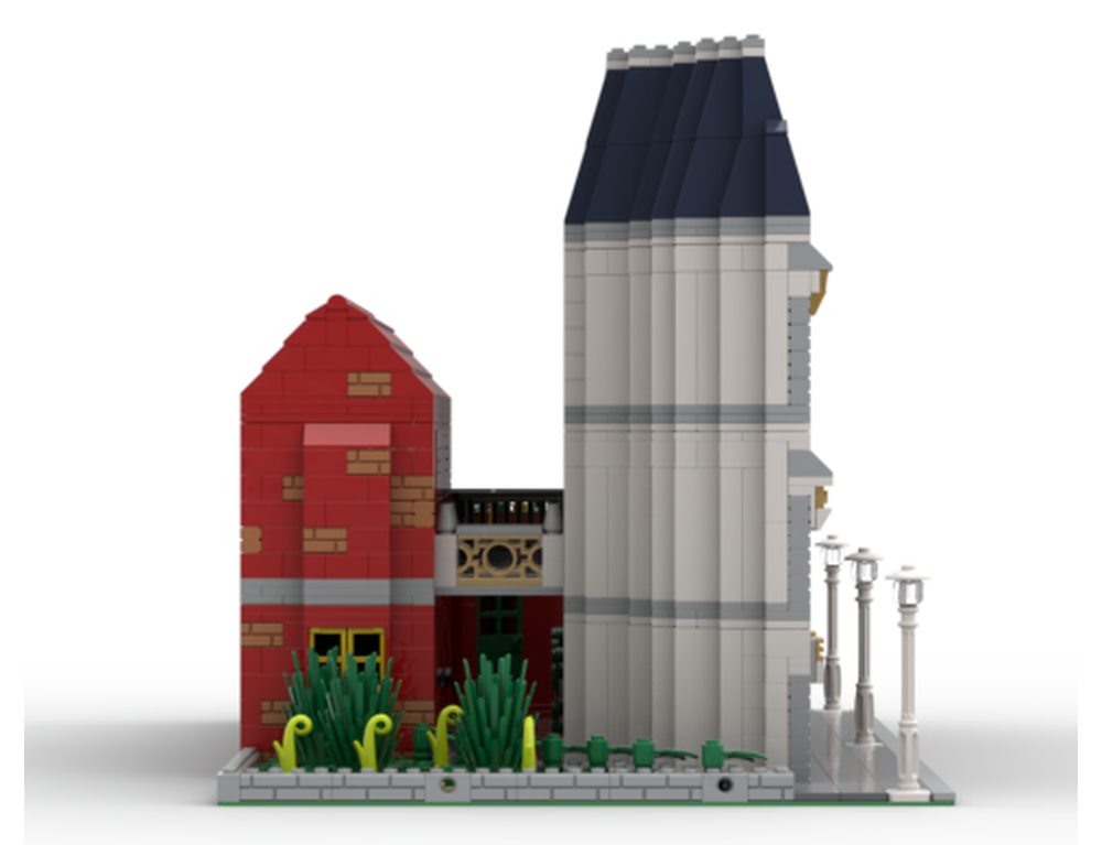 LEGO MOC Big Modular House with multiple Shops & Apartments by ...