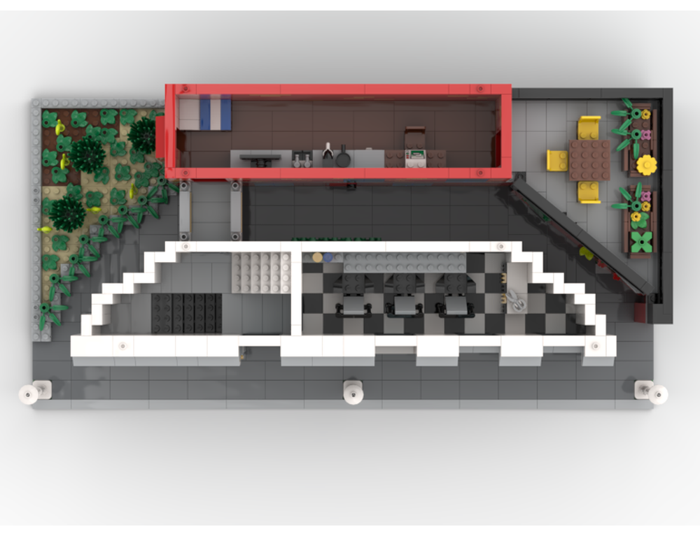 LEGO MOC Big Modular House with multiple Shops & Apartments by ...