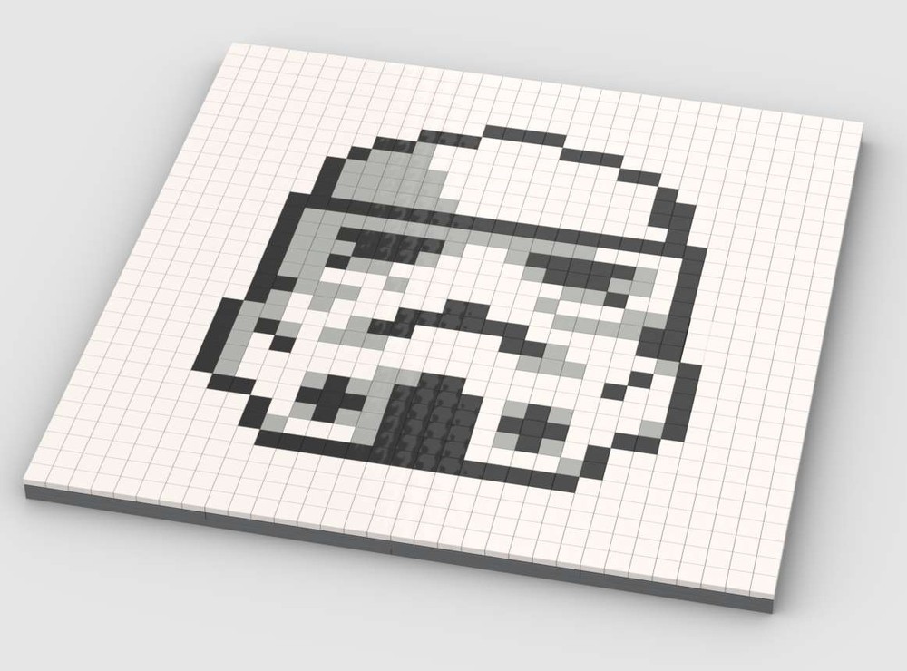 LEGO MOC Storm trooper Pixel art 32x32 by Buky_50 | Rebrickable - Build ...