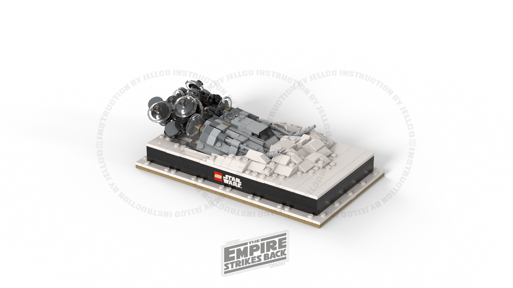 LEGO MOC-231401 Micro Diorama : Trampled Snowspeeder by jellco ...