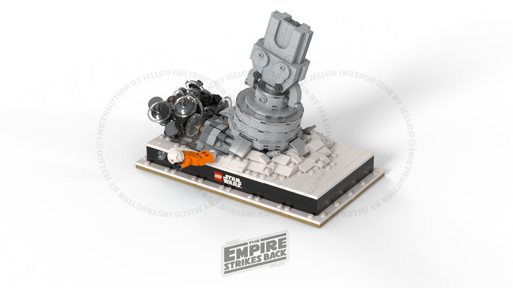 LEGO MOC-231401 Micro Diorama : Trampled Snowspeeder by jellco ...