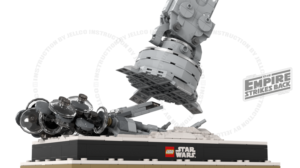 LEGO MOC-231401 Micro Diorama : Trampled Snowspeeder by jellco ...
