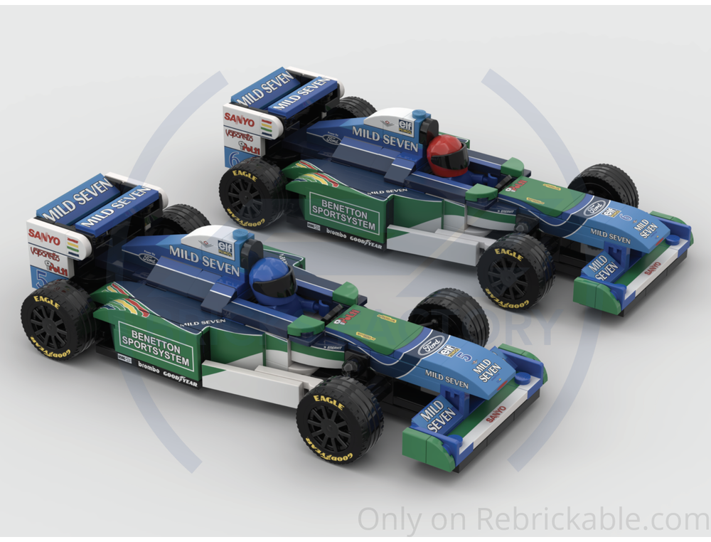 LEGO MOC-231409 Benetton B194 by Pit Lane Bricks Factory | Rebrickable ...