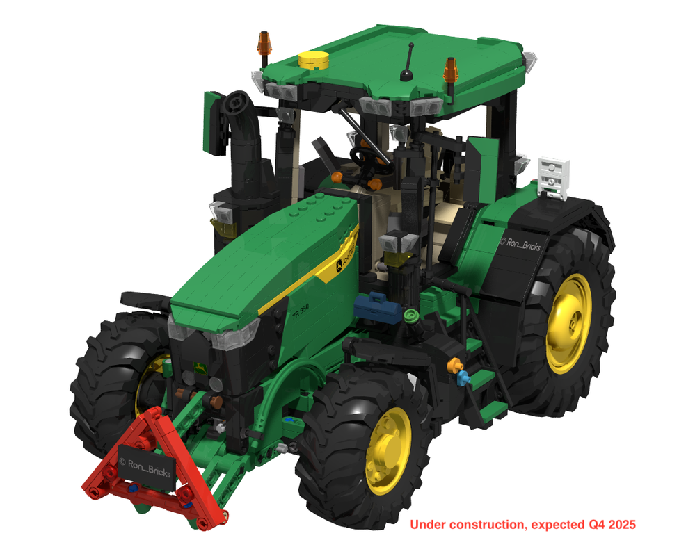 LEGO MOC Tractor John Deere 7R 350 (power functions) by Ron_bricks | Rebrickable - Build with LEGO