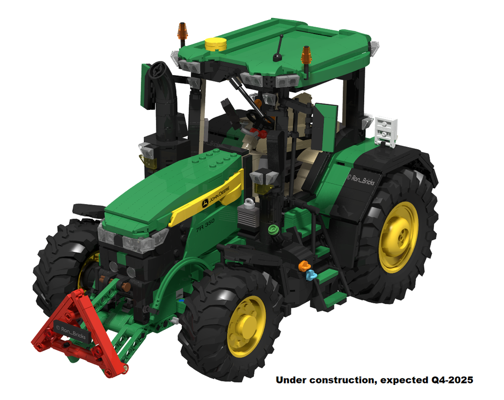 LEGO MOC Tractor John Deere 7R 350 (power functions) by Ron_bricks | Rebrickable - Build with LEGO