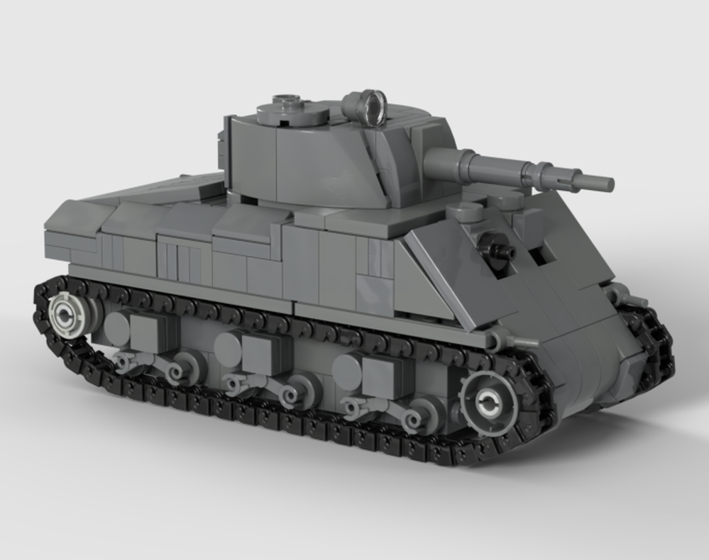 LEGO MOC-231439 WW2 M4 Sherman Tank by BrickMotions6026 | Rebrickable ...