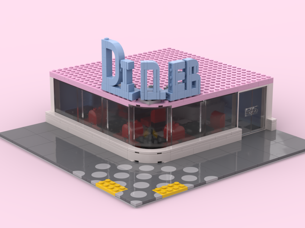 LEGO MOC-231472 The Diner by 32 Industries | Rebrickable - Build with LEGO