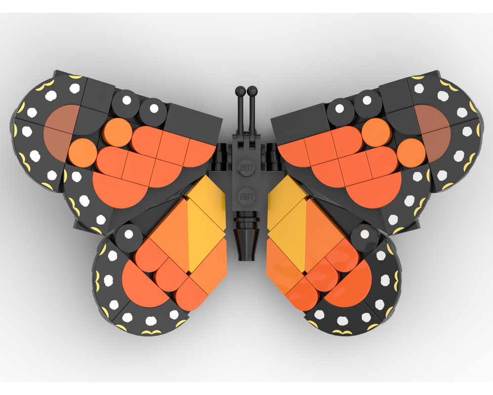 LEGO MOC-231474 Monarch Butterfly by Mr.SpookyPumpkinHead | Rebrickable ...